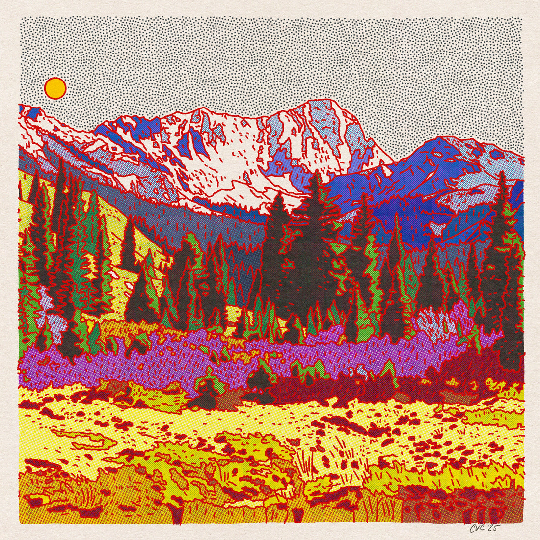 Capitol Peak Art Print - Caroline Clark Design – Long Lost Studio by ...