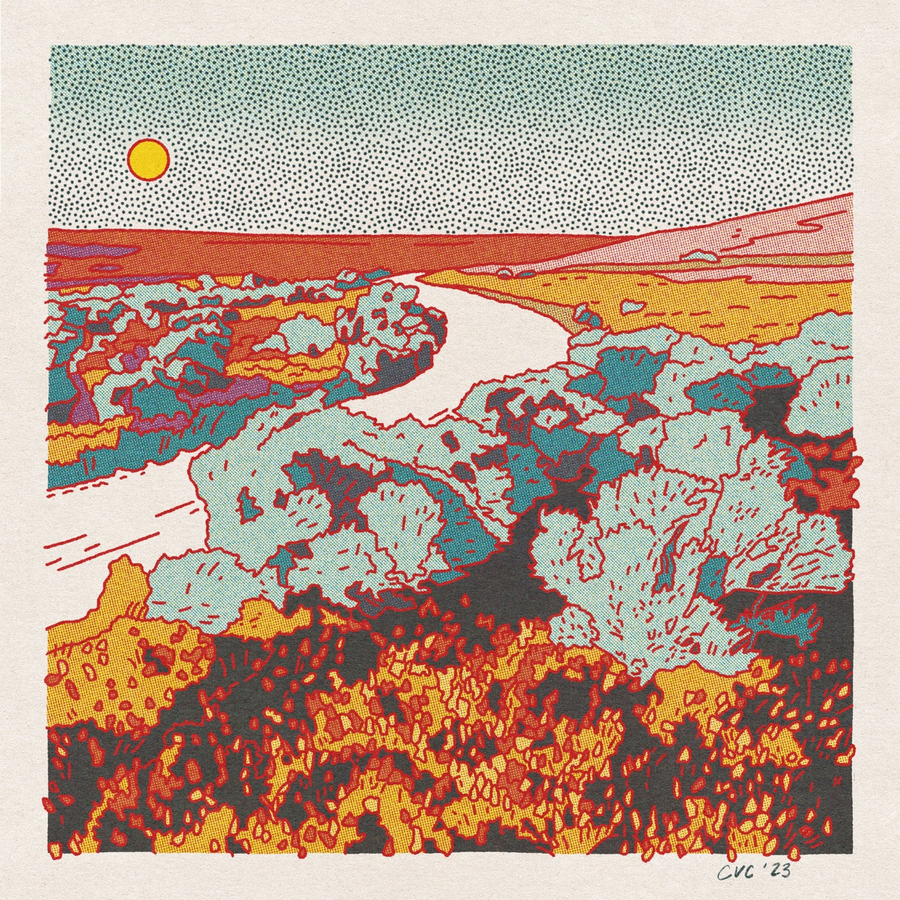 Desert Mountain #40 - Caroline Clark Design – Long Lost Studio by ...
