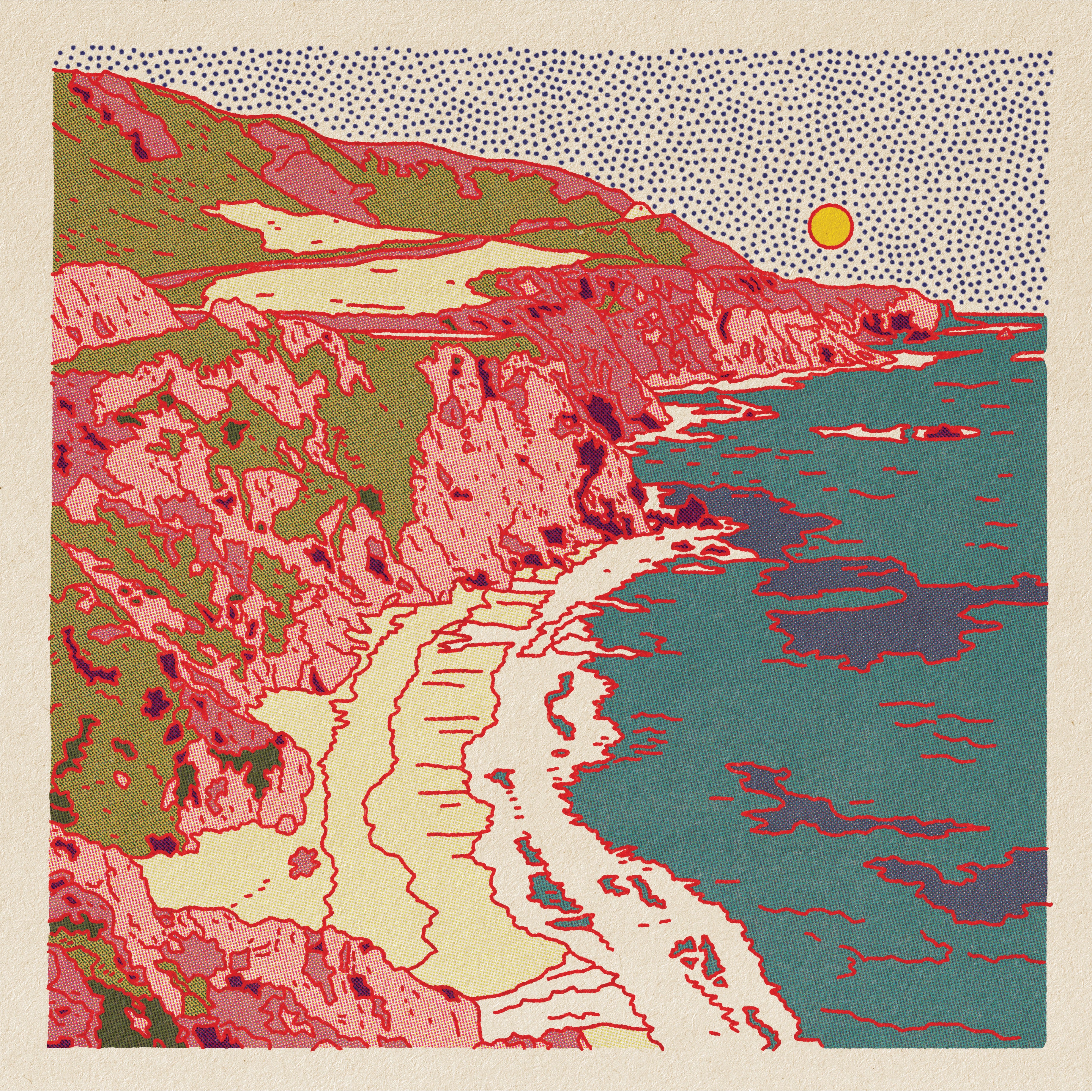 Big Sur Art Print - Caroline Clark Design – Long Lost Studio by ...