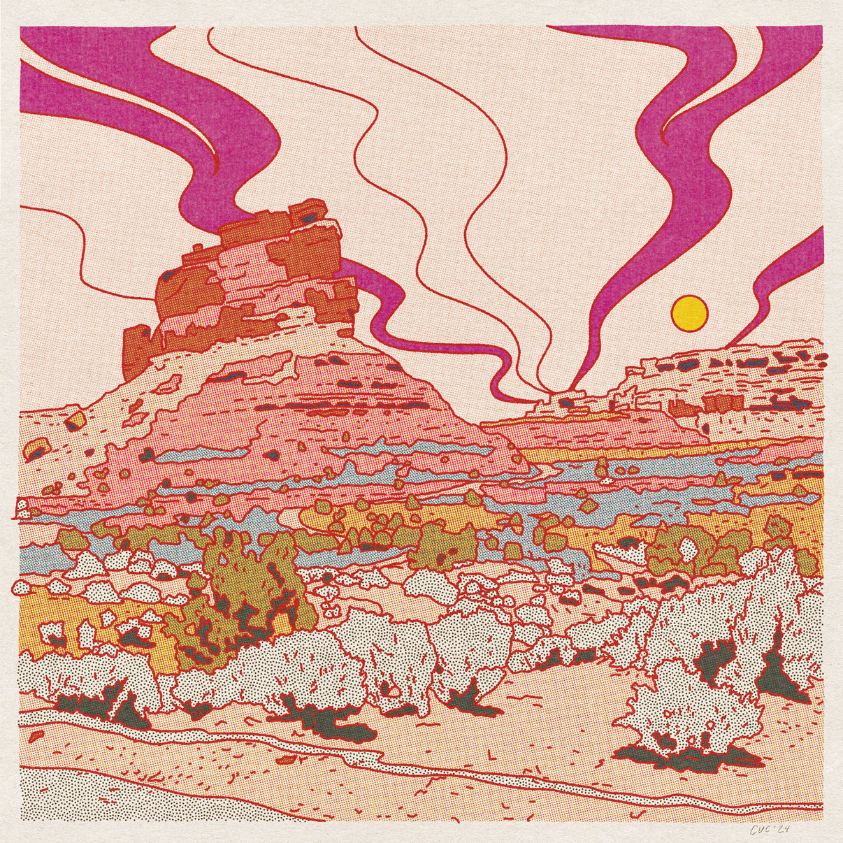 Desert Mountain #41 - Caroline Clark Design – Long Lost Studio by ...