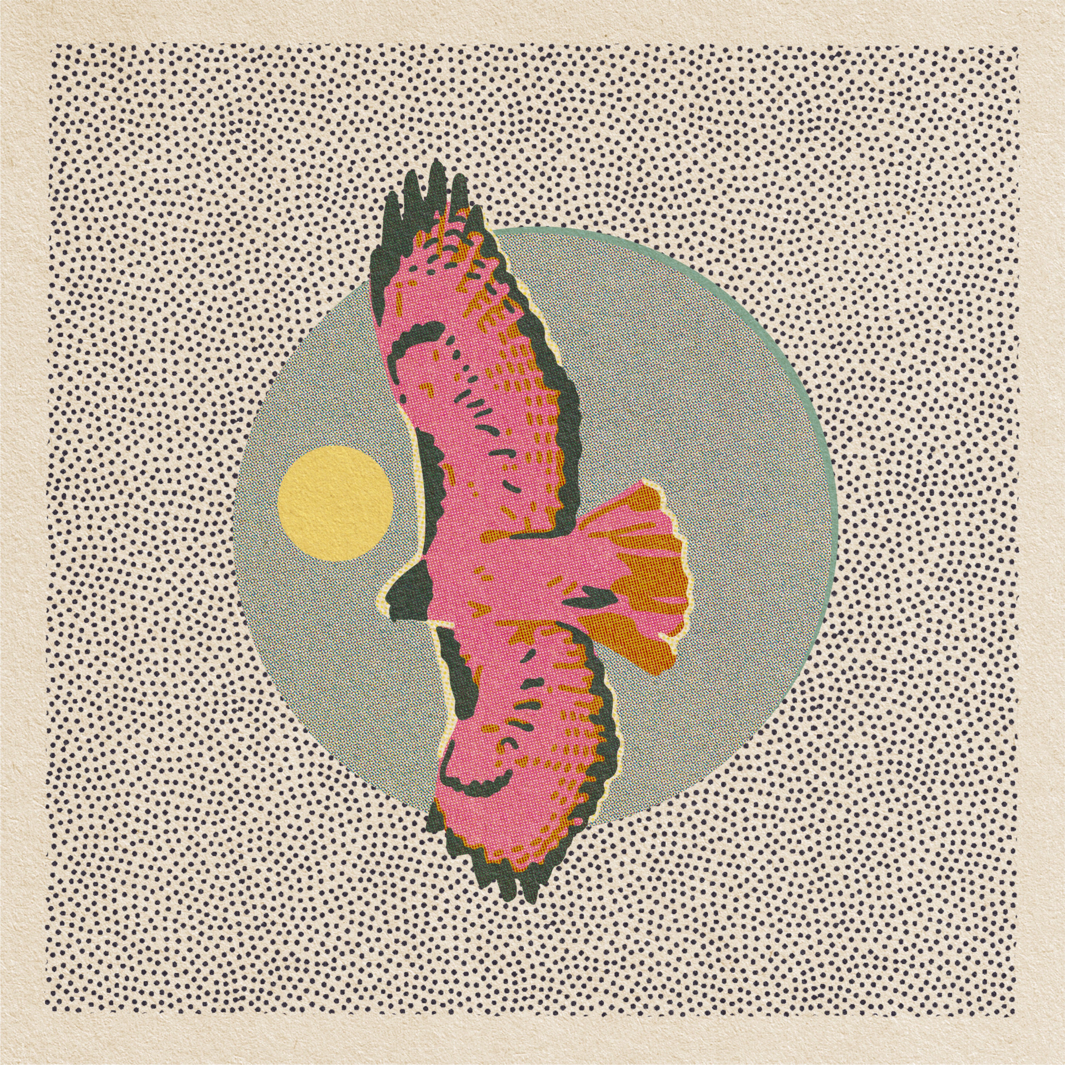 Hawk Art Print - Caroline Clark Design – Long Lost Studio by Caroline Clark