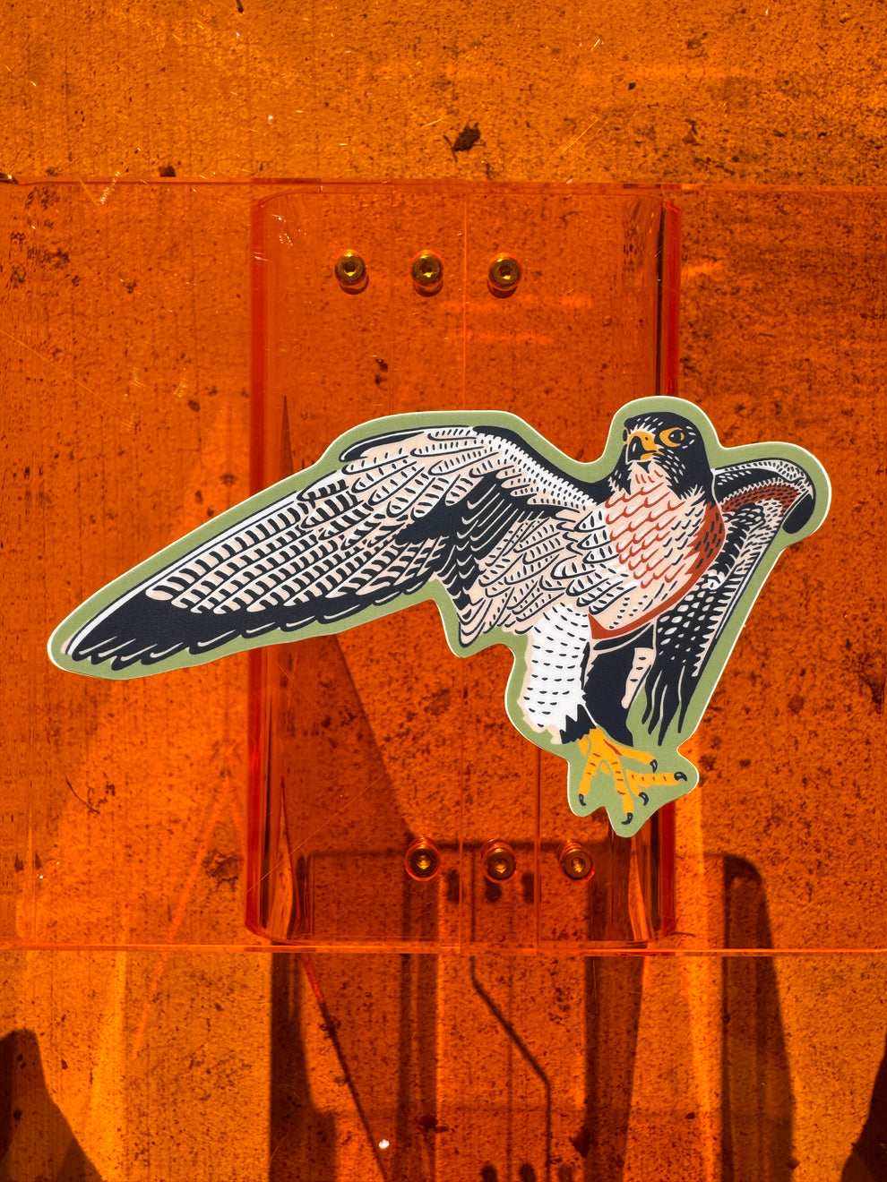 Falcon Sticker - Caroline Clark Design – Long Lost Studio by Caroline Clark