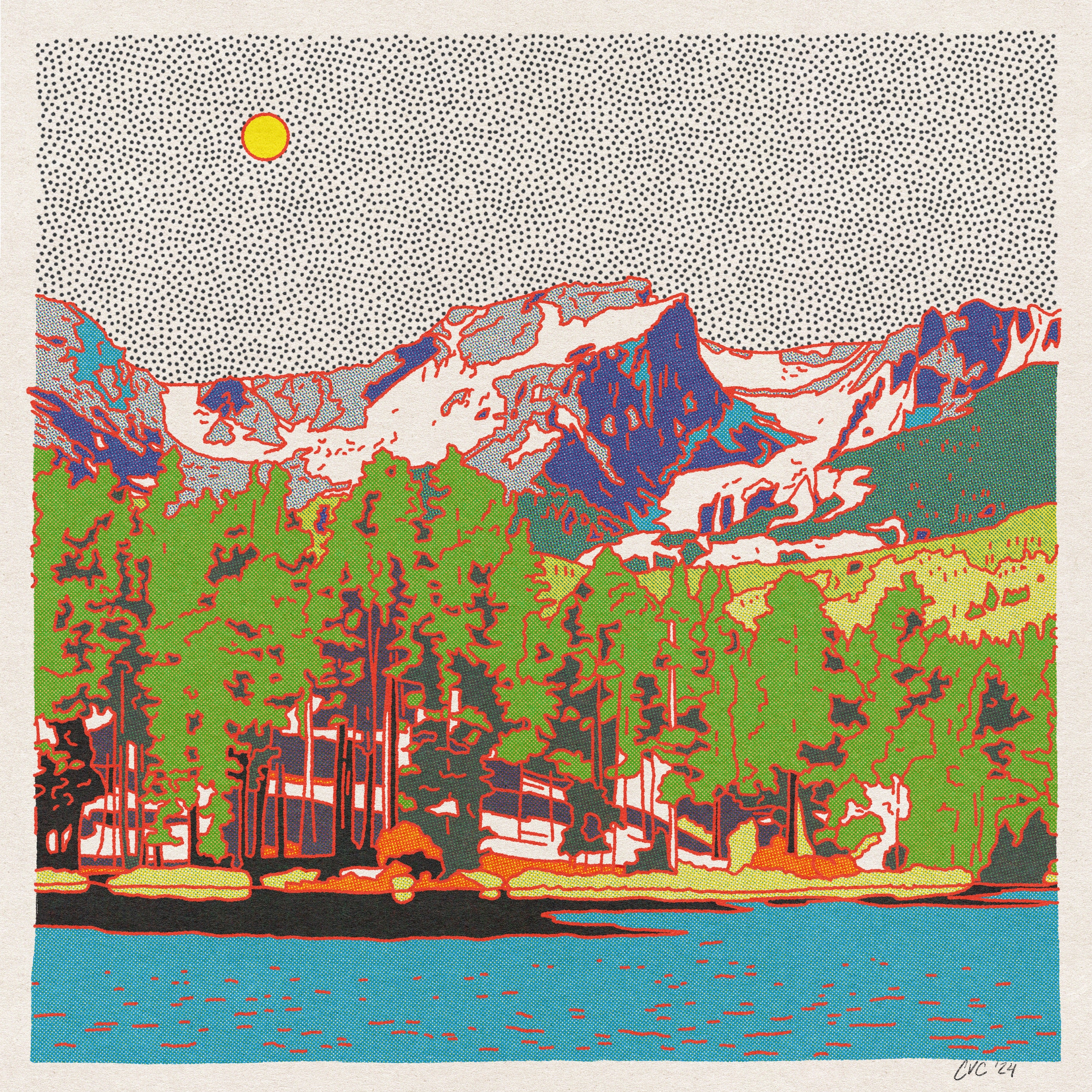 Bear Lake, Rocky Mountain NP Art Print - Caroline Clark Design – Long ...