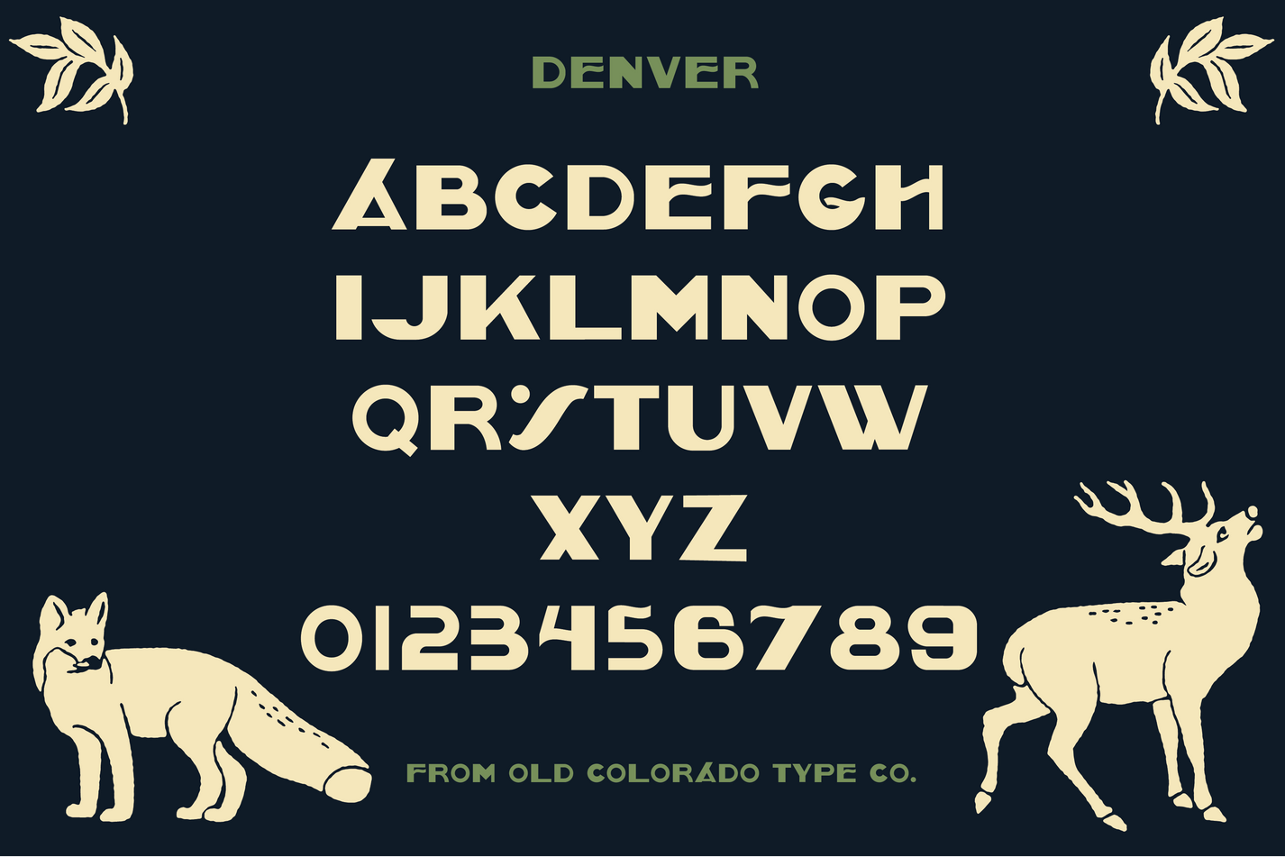 Denver Typeface – Long Lost Studio by Caroline Clark